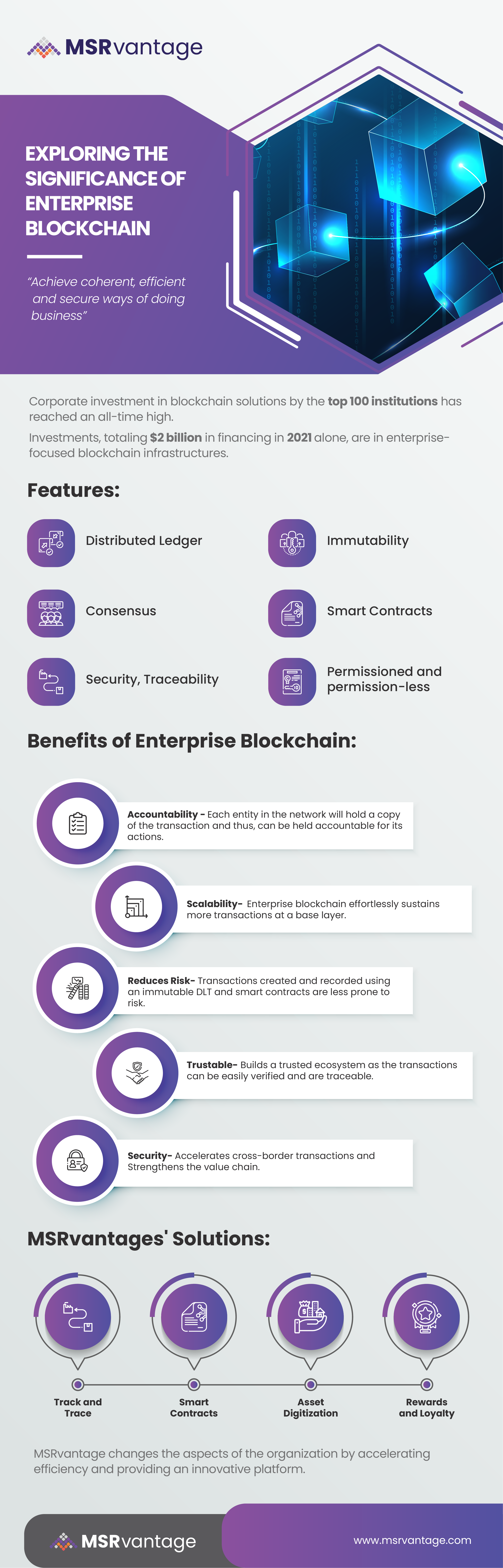 Exploring the Significance of Enterprise Blockchain - MSRvantage